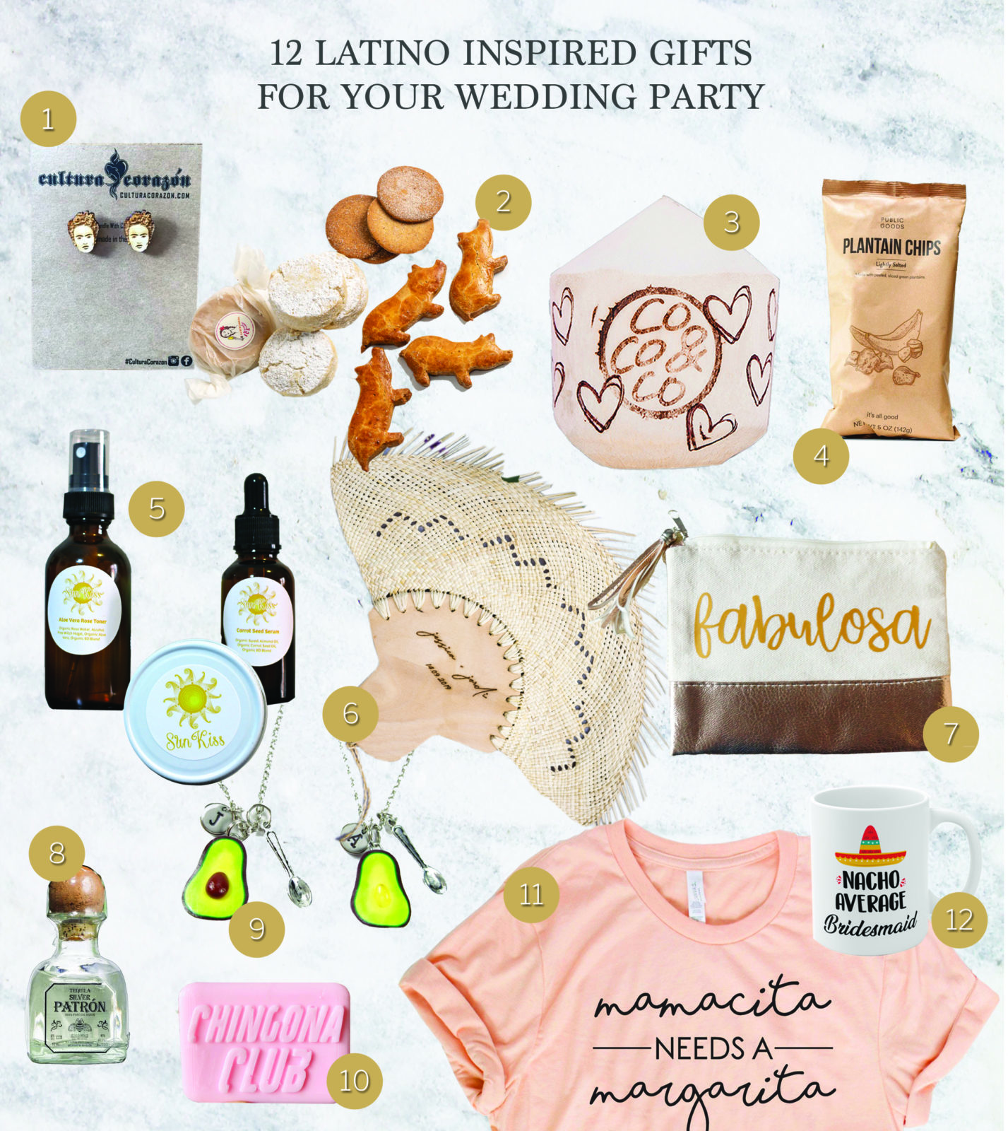 10 Latino Inspired Gifts for your Bridal Party
